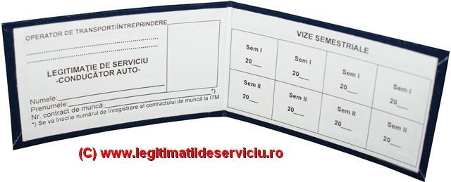 Legitimatie conducator auto Arr 2013 • Legitimatiideserviciu.ro
