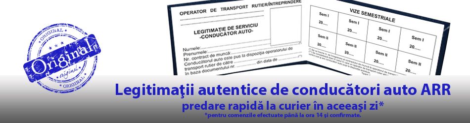 Legitimatie conducator auto ARR 2020-2021
